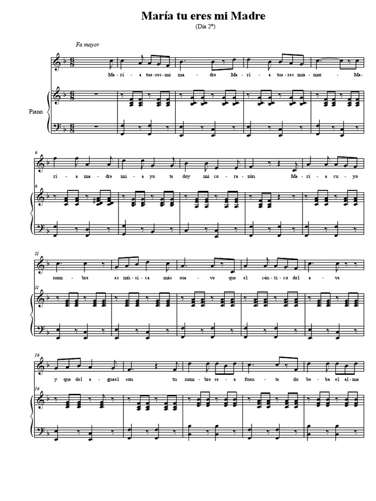 Maria Tu Eres Mi Madre | PDF