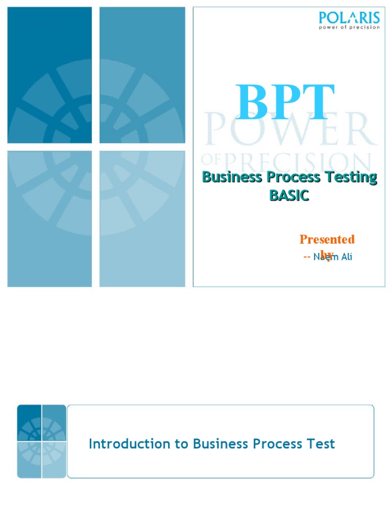 Business Process Testing Basic Pdf Computing Computer Programming