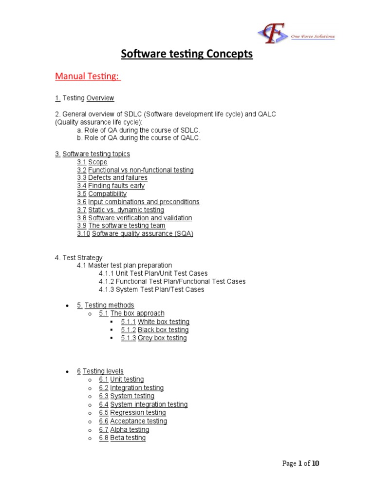 Software Testing Concepts | Download Free PDF | Software Testing | Software