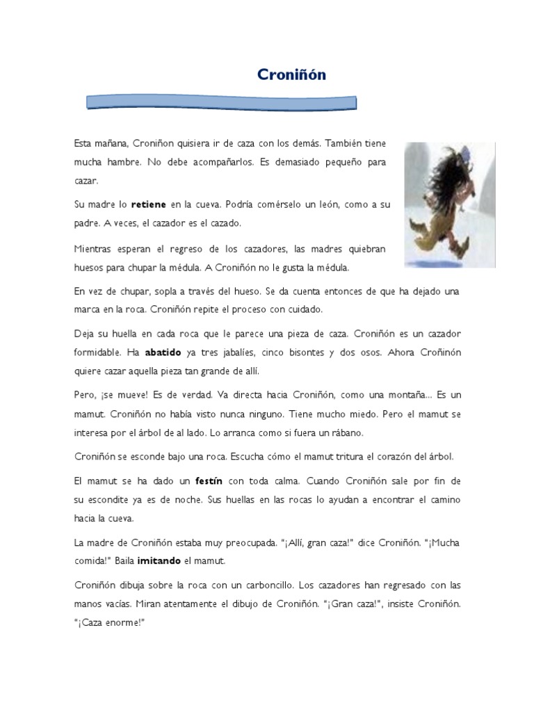 Cuento Croniñon | PDF | Caza | Ocio