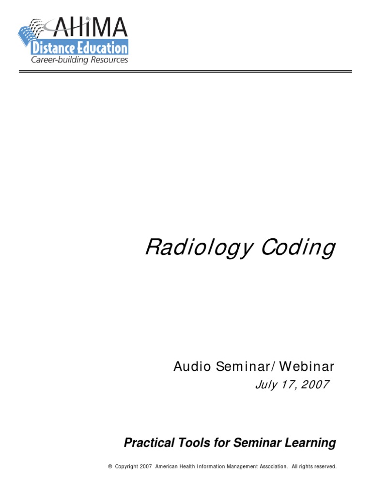 Radiology Handout | PDF | Positron Emission Tomography | Ct Scan