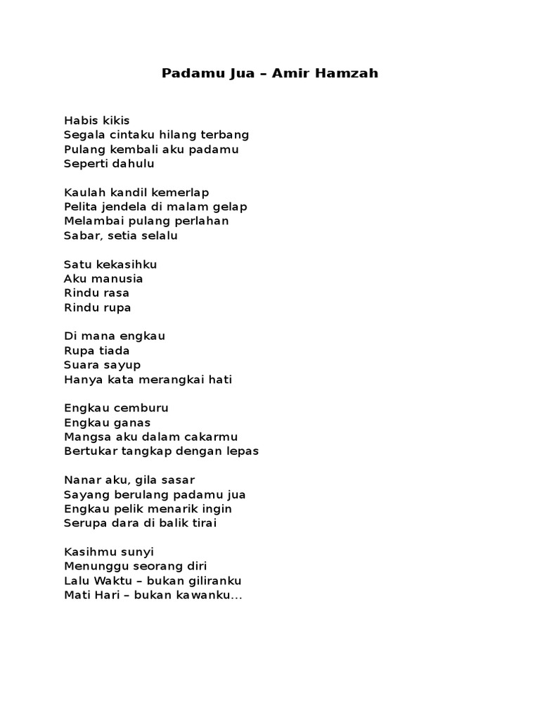 Puisi Padamu Jua | PDF