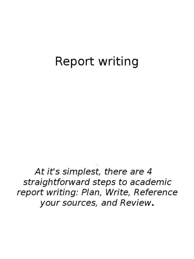 Report Writing Pdf