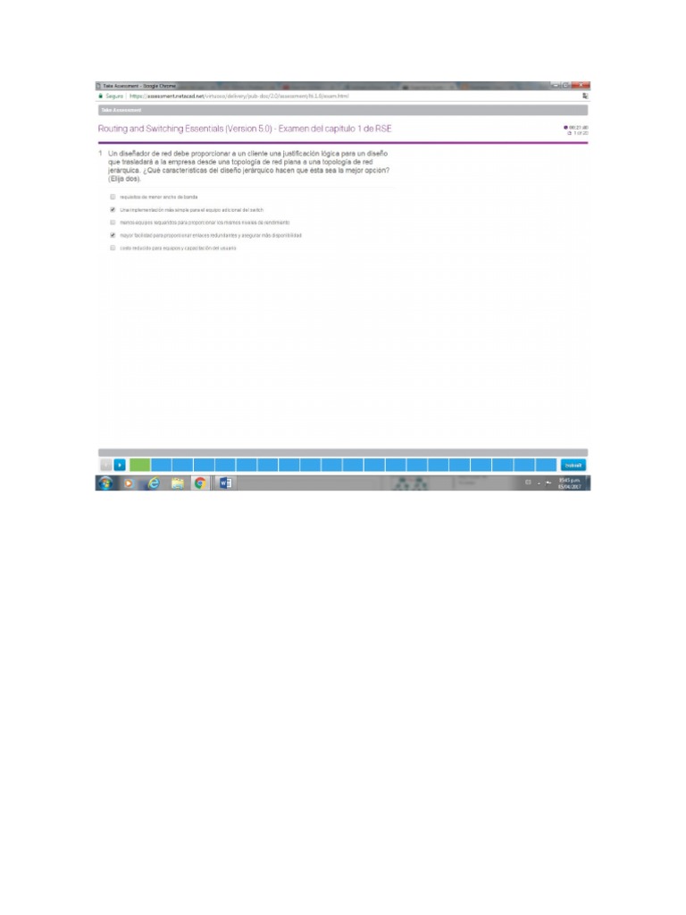 Examen Resuelto Capitulo 1 Ccna2 | PDF