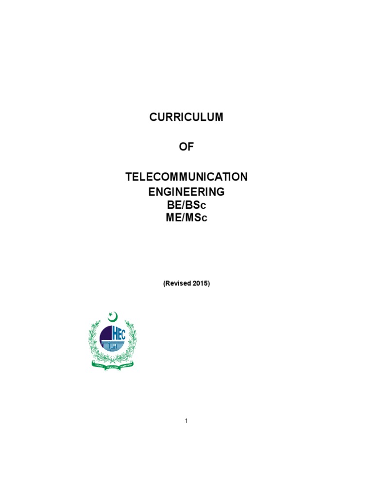 HEC Telecommunication Engineering Curriculum 2015 Latest | PDF ...