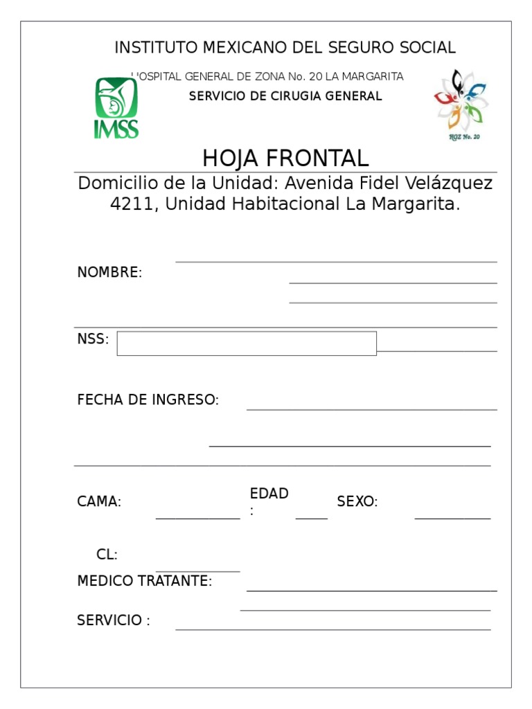 Hoja Frontal | PDF