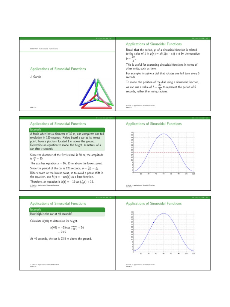 Ferris Wheel | PDF | Trigonometric Functions | Sine Wave