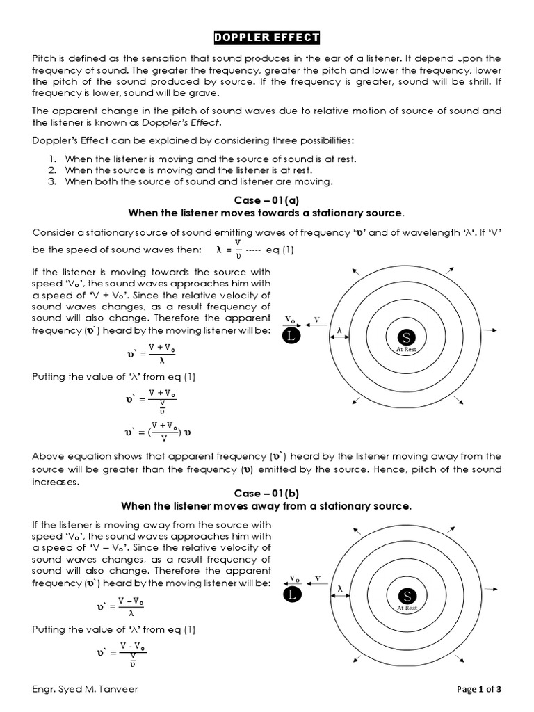 Doppler Effect | Download Free PDF | Doppler Effect | Waves