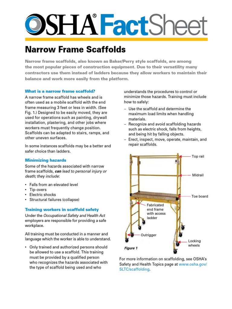 Osha3722 PDF | PDF | Scaffolding | Occupational Safety And Health ...