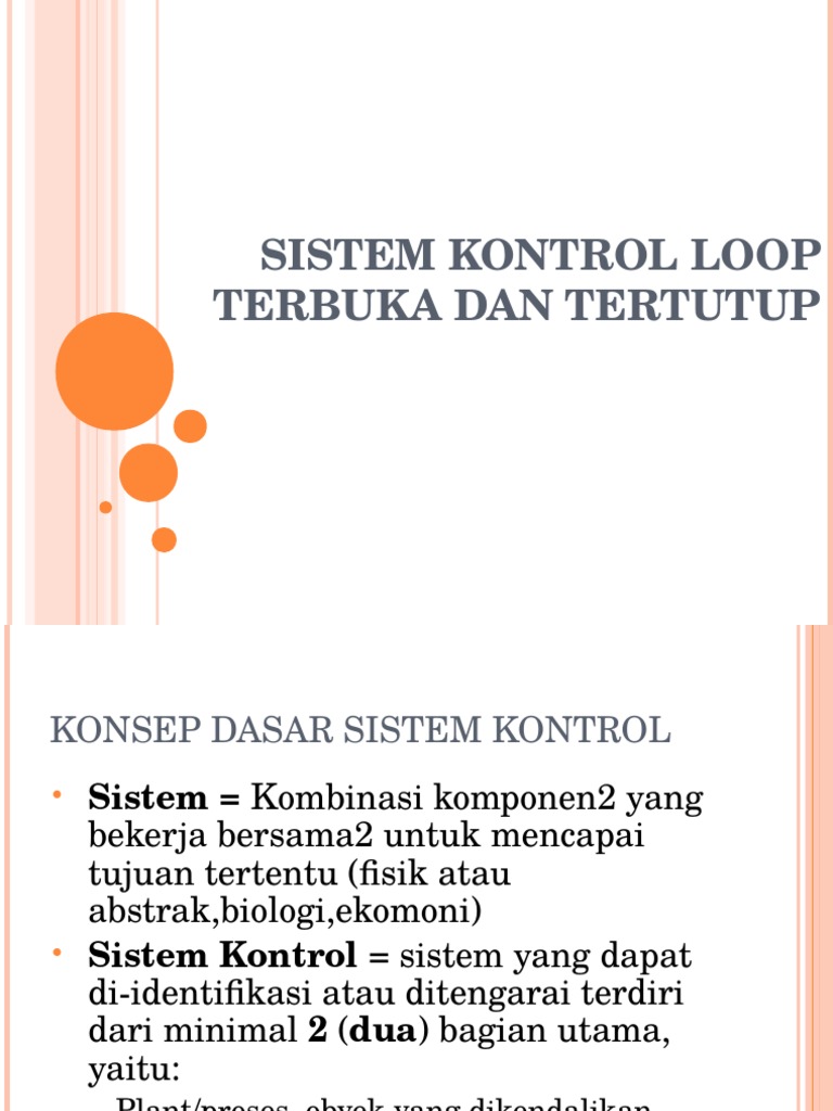 Sistem Kontrol Loop | PDF