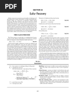 Claus Process for Sulfur Recovery | PDF | Process Engineering | Chemistry