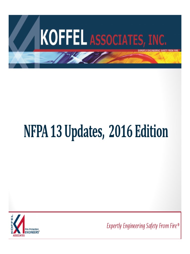 NFPA 13 2016 Update PDF | PDF | Fire Sprinkler System | Building ...