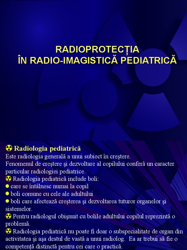 Radioprotectia in Radio-Imagistica Pediatrica | PDF