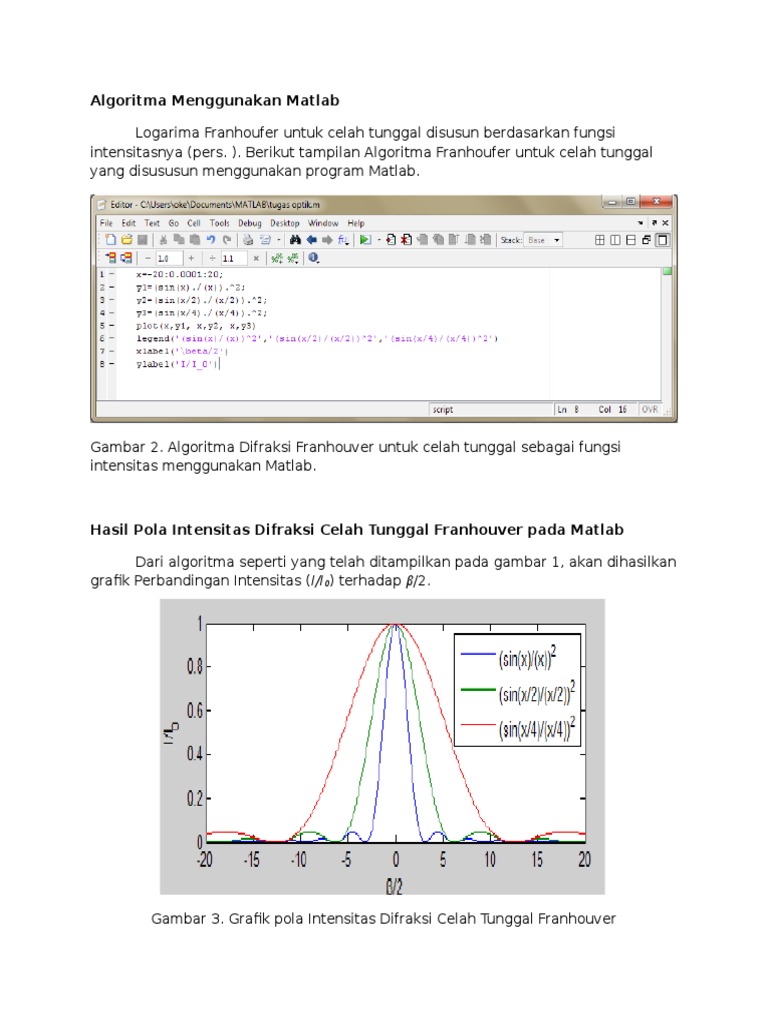 Algoritma Menggunakan Matlab | PDF | Sains & Matematika