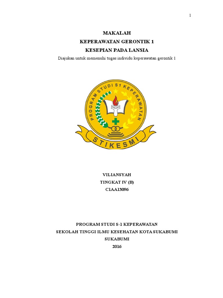 Kesepian Pada Lansia | PDF