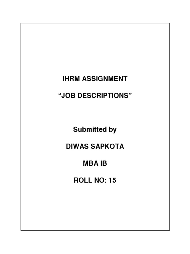 Ihrm Assignment | PDF | Sales | Brand