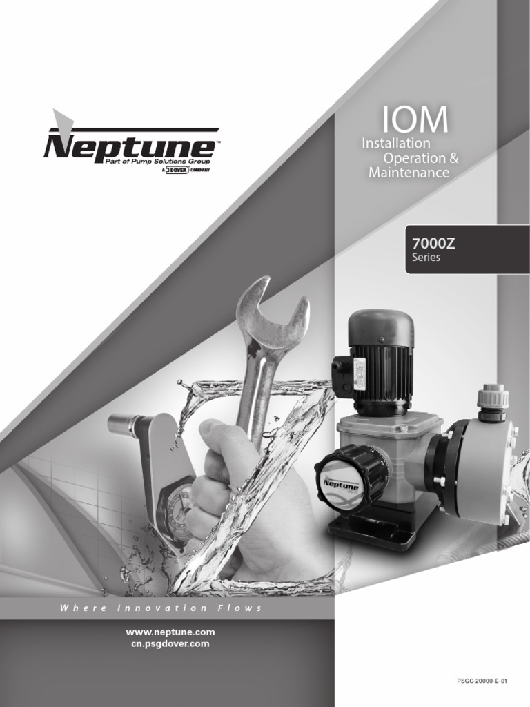 Neptune 7000Z IOM English | PDF | Pump | Valve