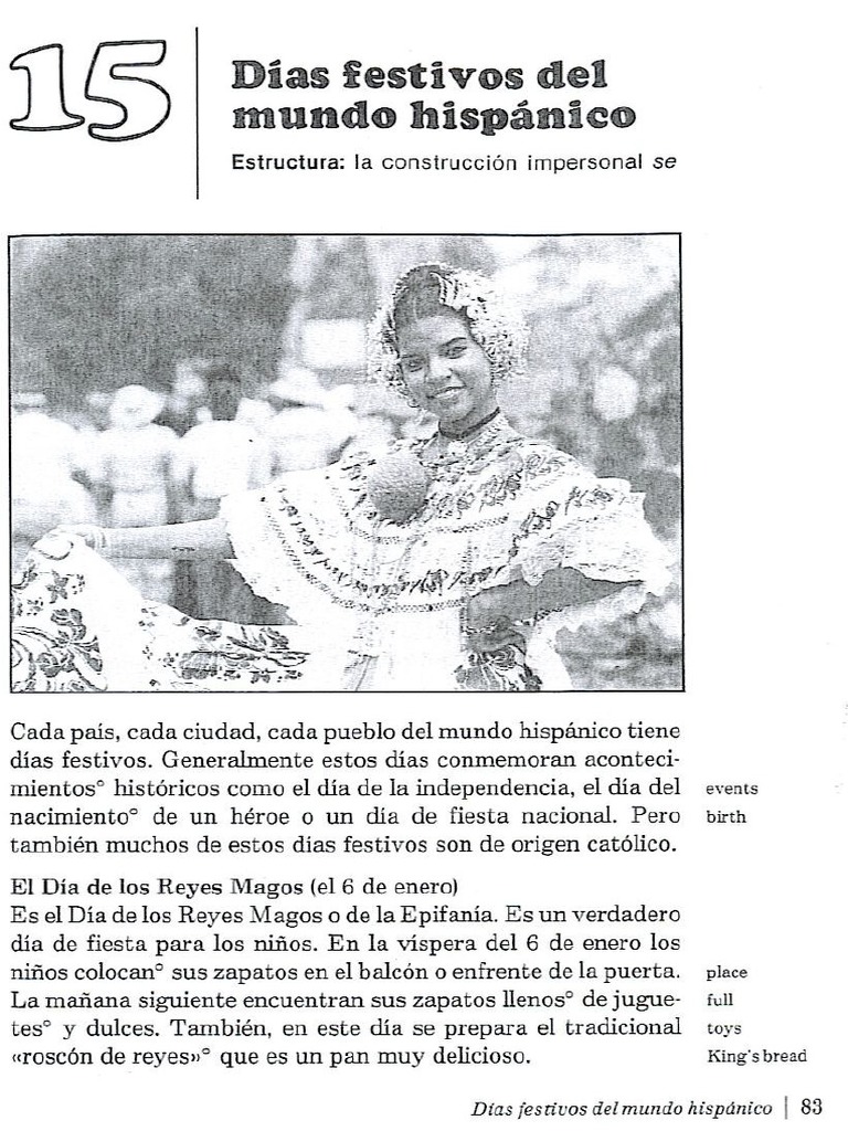 Dias Festivos Del Mundo Hispanico PDF | PDF