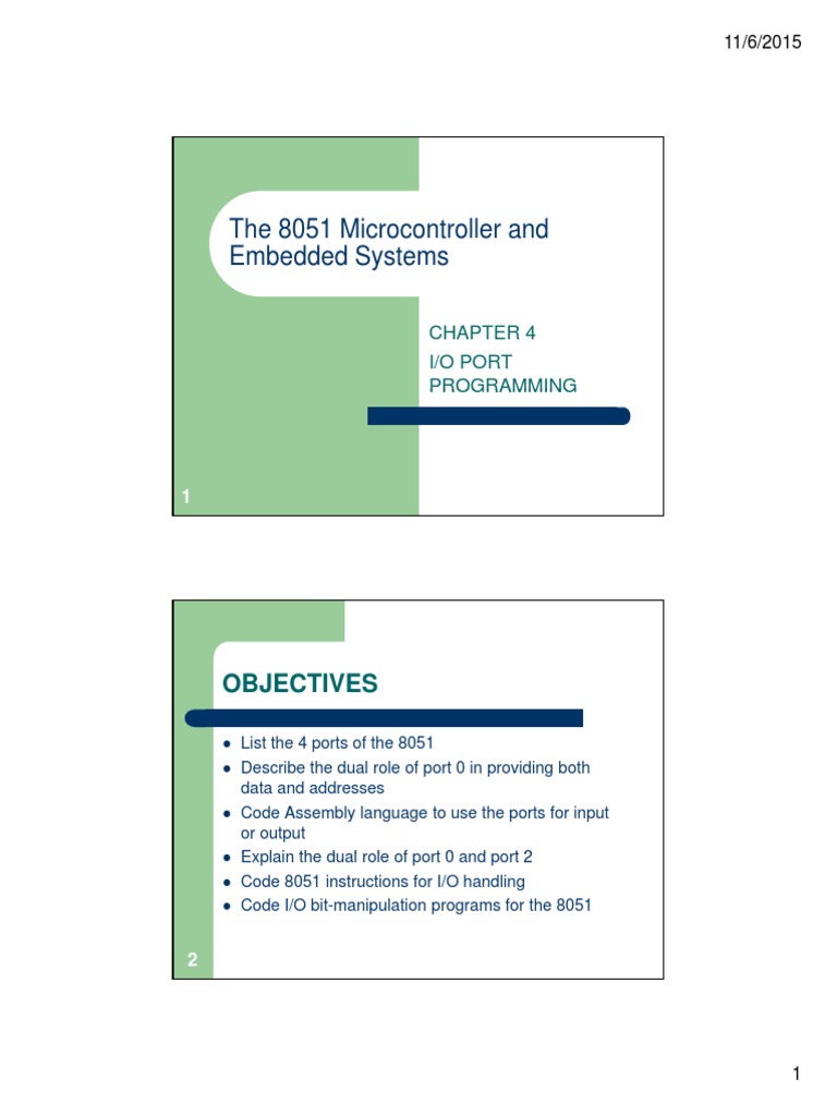 Port Programming Assembly 8086 | PDF | Input/Output | Manufactured Goods