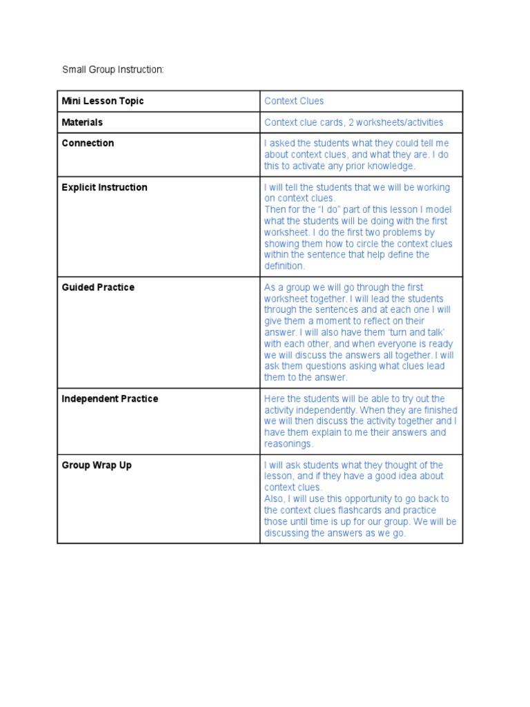 Smallgroupinstruction 2 | PDF | Science & Mathematics