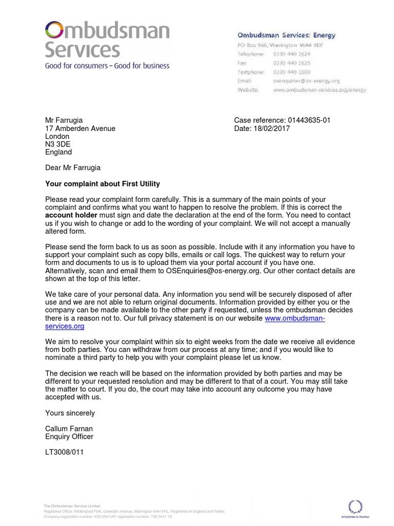 Complaint Form | PDF | Complaint | Personally Identifiable Information