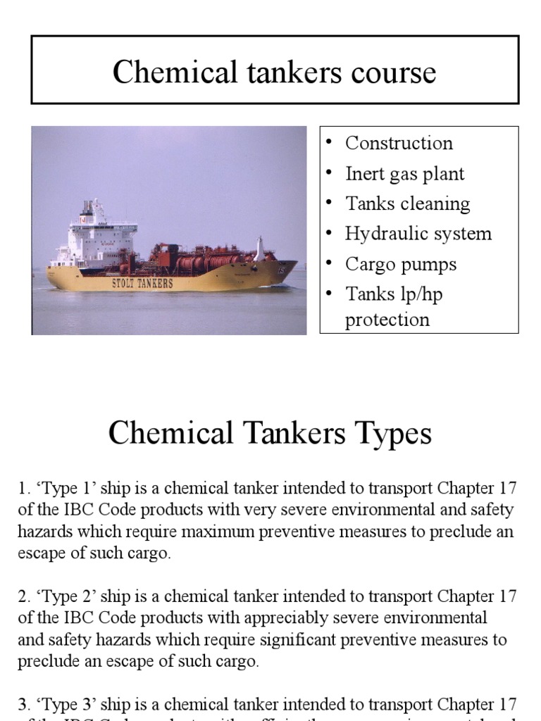 Chemical Tankers Course | Oil Tanker | Industries