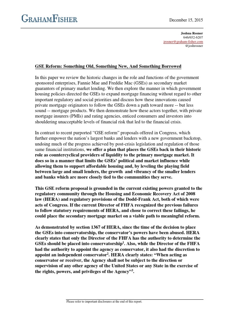 2015-12-15 GSE REFORM PAPER Something Old, Somethng New, Something ...