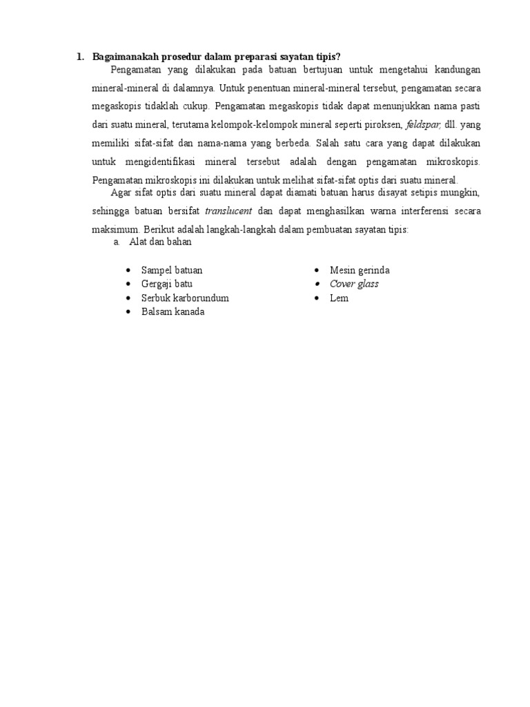 Paper Sayatan Tipis | PDF