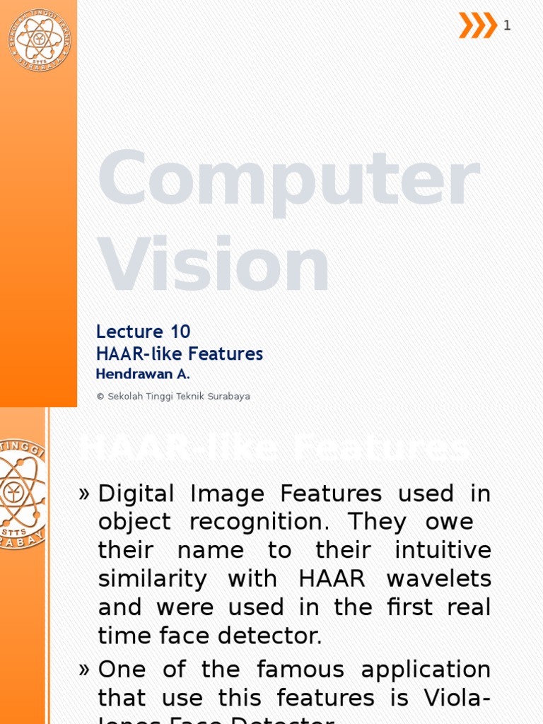 Computer Vision: HAAR-like Features | PDF | Digital Signal Processing ...