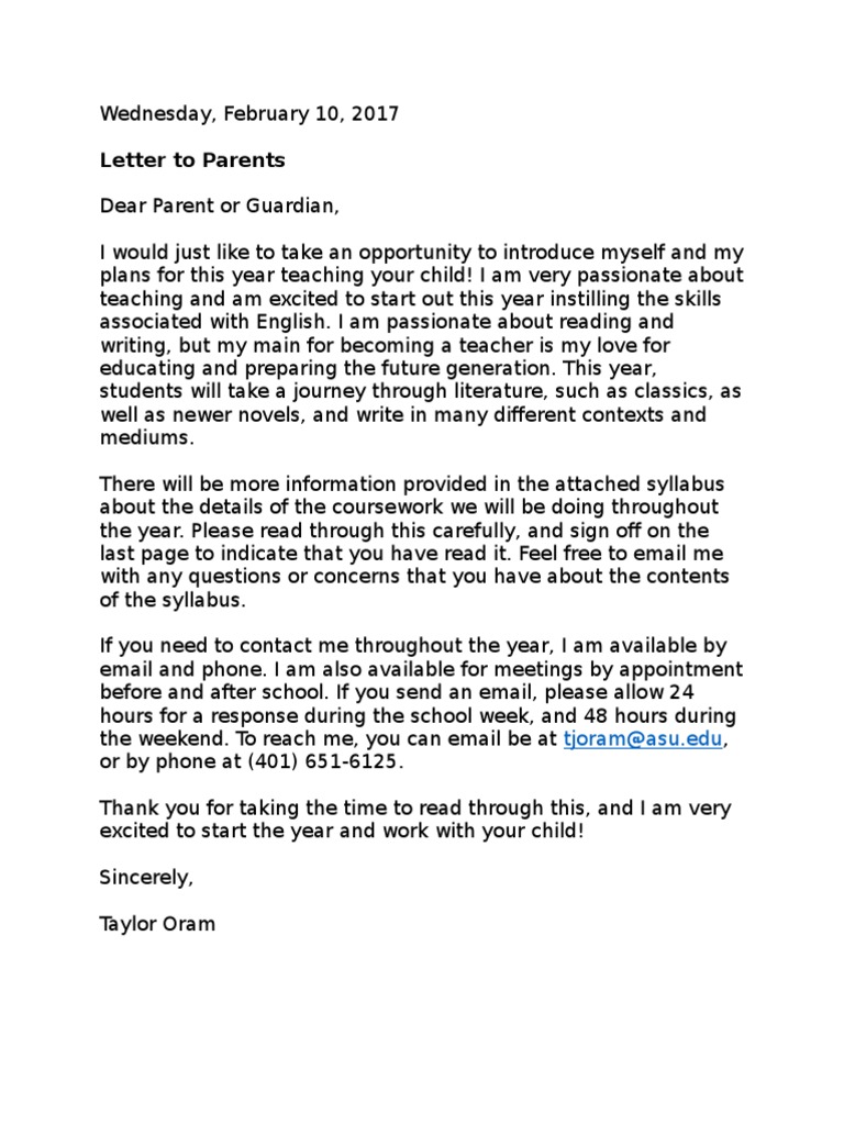 Letters of Communication | PDF | Classroom | Quality Of Life