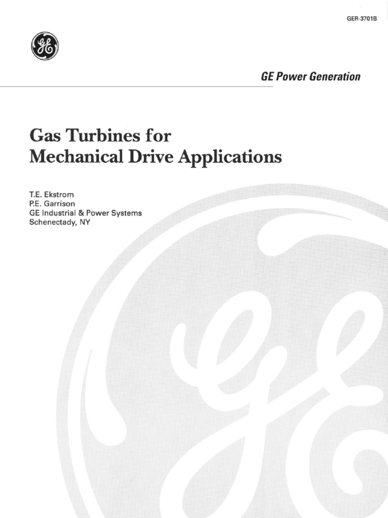 GE Gas Turbine For Mechanical Aplication | PDF