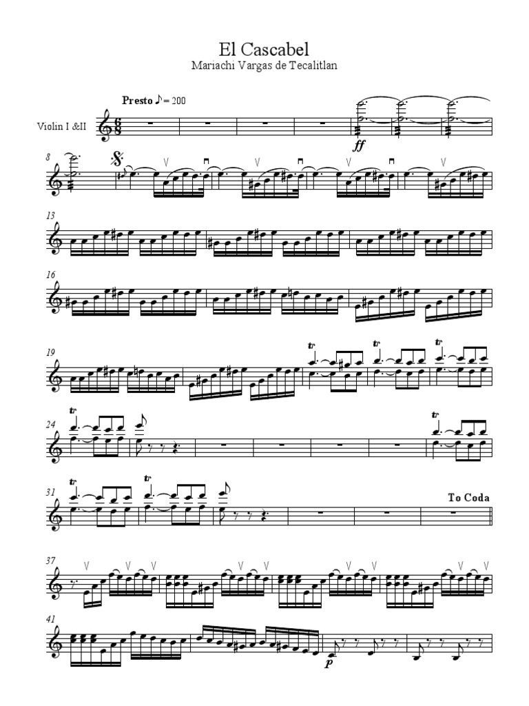 Hoja De Letras Imprimible Con Diseño De Violín Y Cascabeles