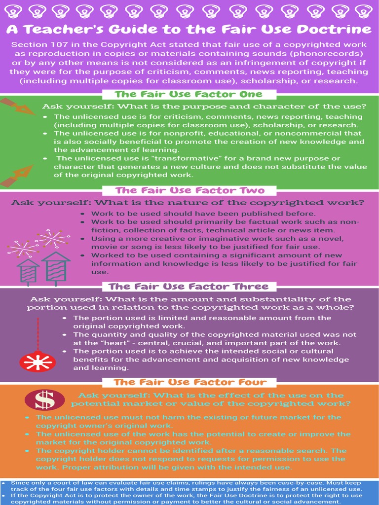fair use doctrine | Fair Use | Copyright Infringement