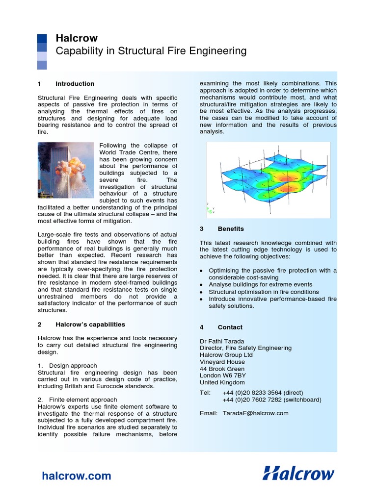 Halcrow Struct Fire Soc | PDF | Engineering Design Process | Climate Change Mitigation