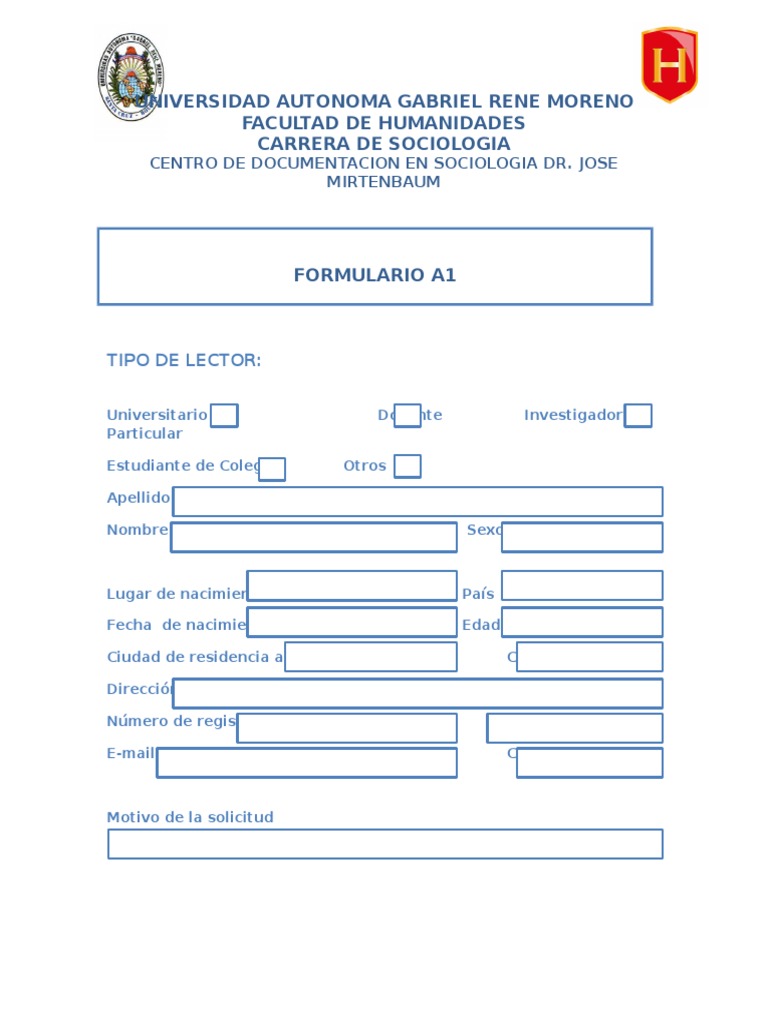 Formulario A1 | PDF