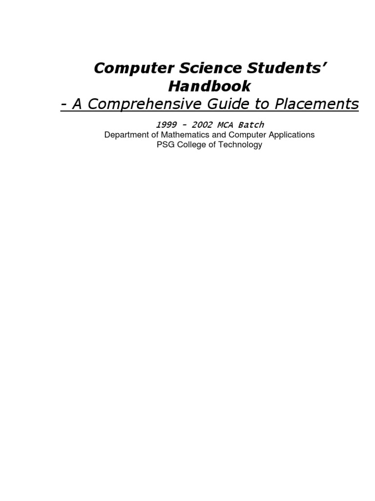 Placement Guide | Download Free PDF | Pointer (Computer Programming ...