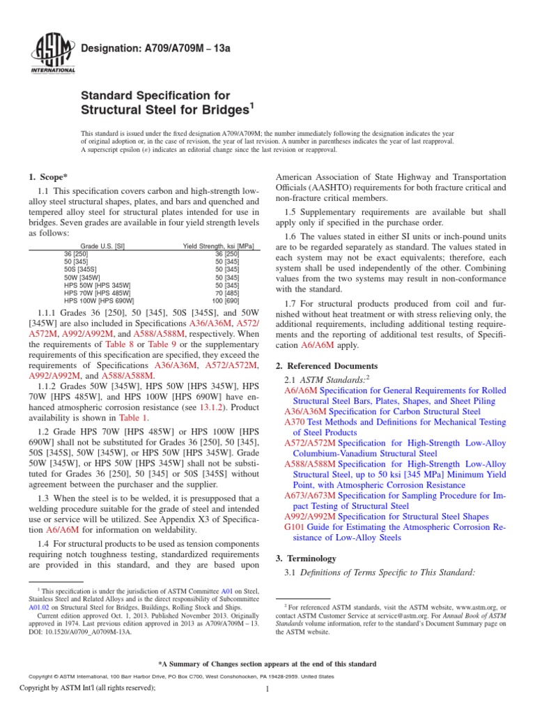 Astm A 709 PDF | PDF