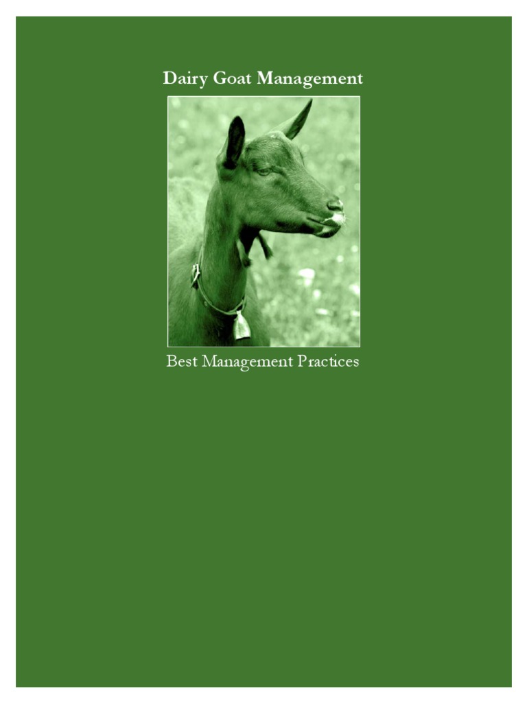 Best Management Practices For Dairy Goat Farmers PDF | PDF | Dairy ...