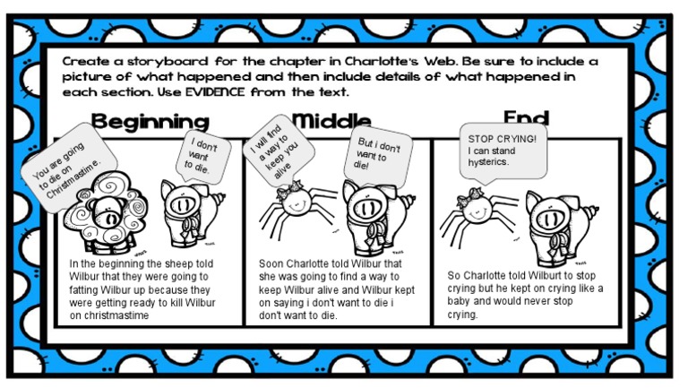 Charlottes Web Storyboard - Michelle Nguyen | PDF