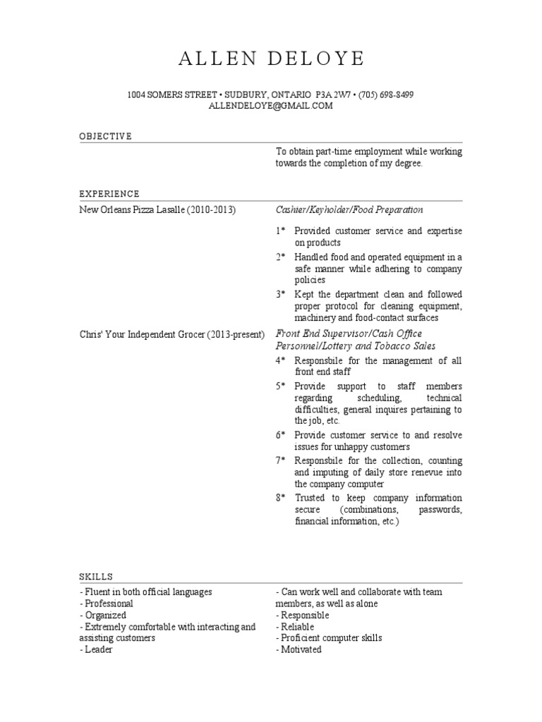 Allen Resume 3 | PDF | Teachers | Cognition