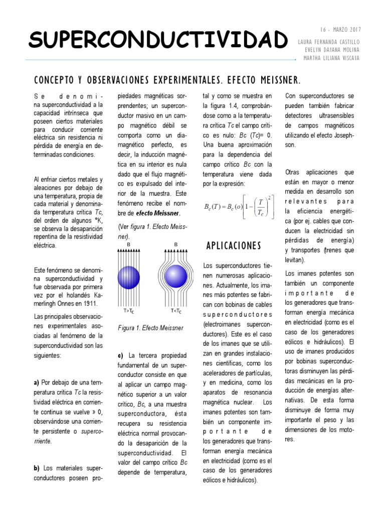 Superconductividad.pdf | Superconductividad | Física y matemáticas