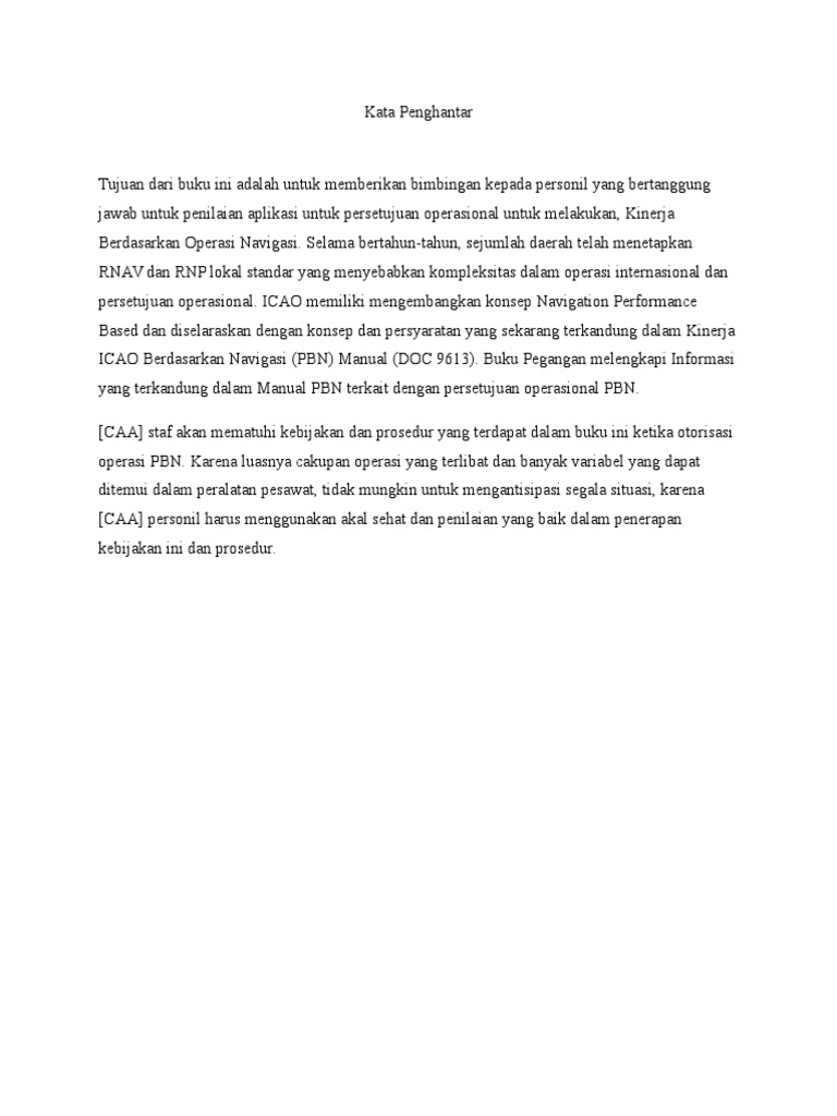 Materi Navigasi Performance Based Navigation Pbn Pdf