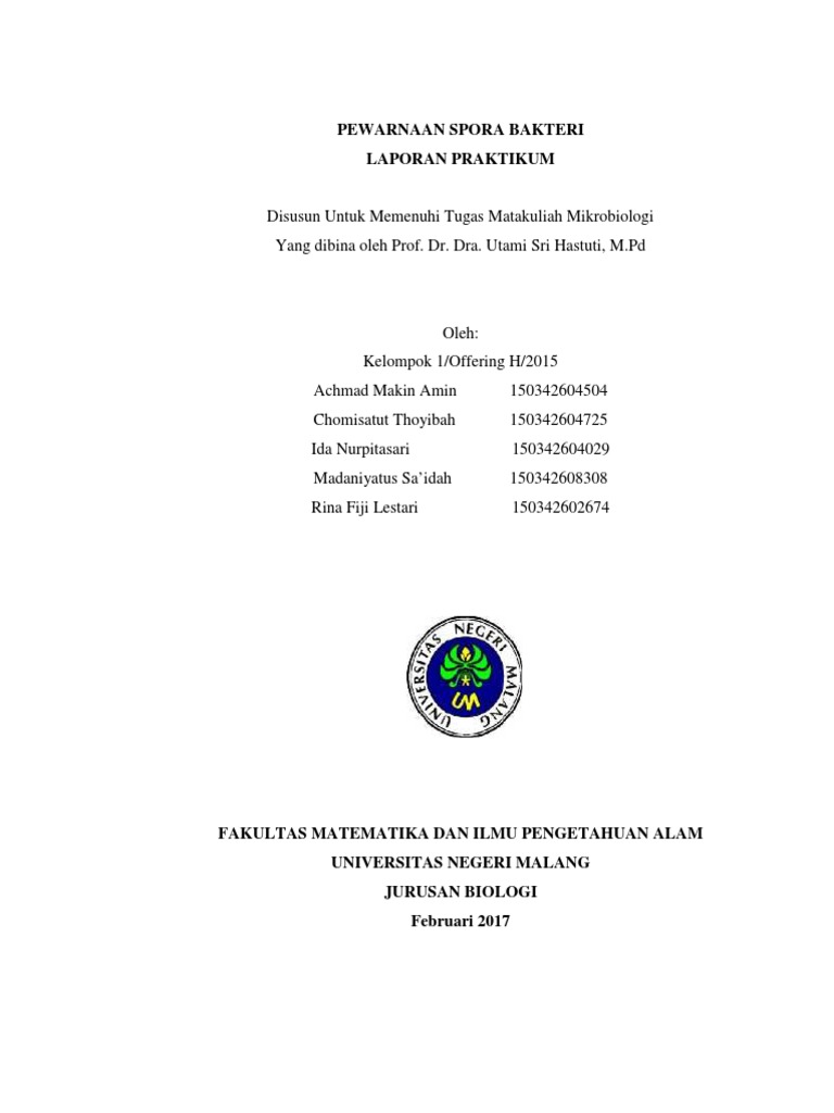 Teknik Pewarnaan Spora Bakteri | PDF | Sains & Matematika