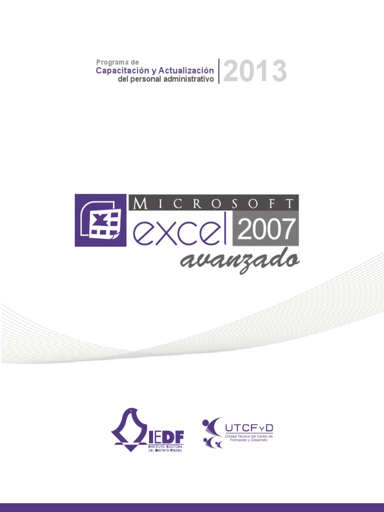 Manual Excel Avanzado | PDF | Hoja de cálculo | Microsoft Excel
