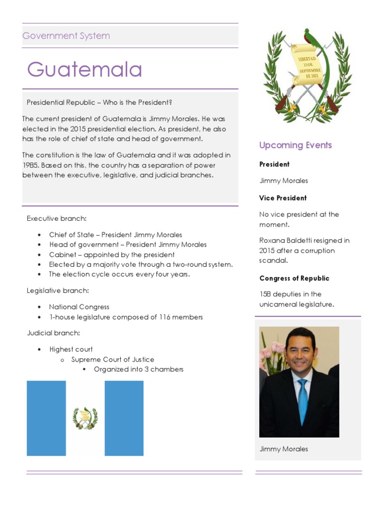 Guatemala's Government Overview | PDF