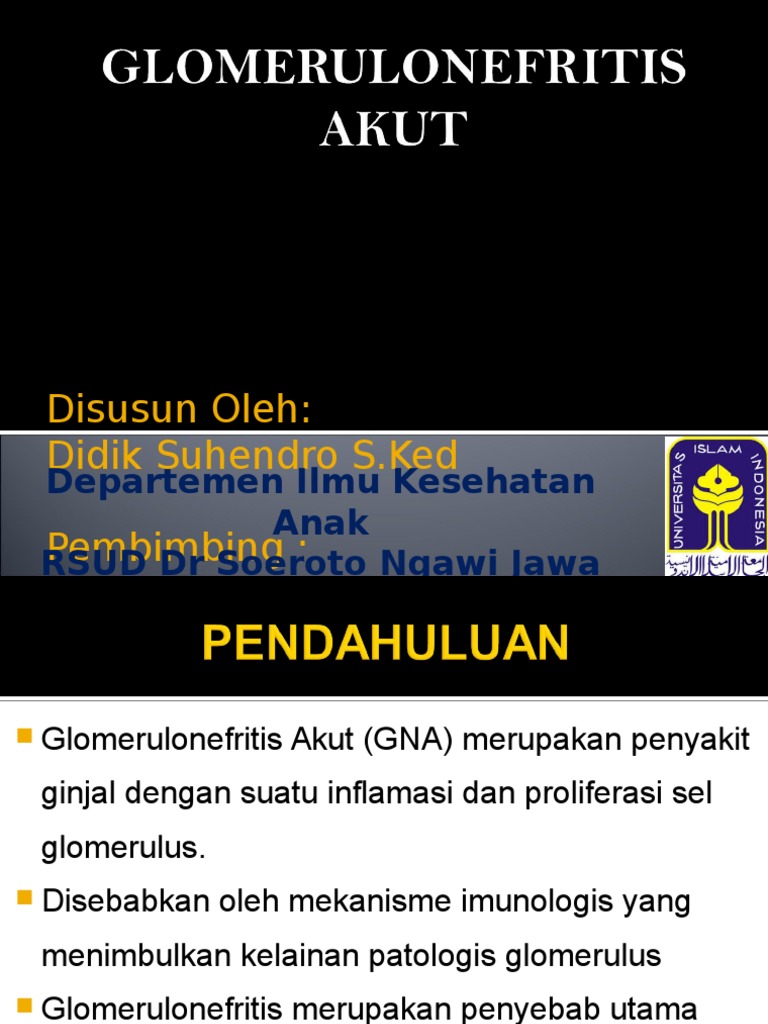 Glomerulonefritis Akut Pasca Streptococus Gnaps | PDF