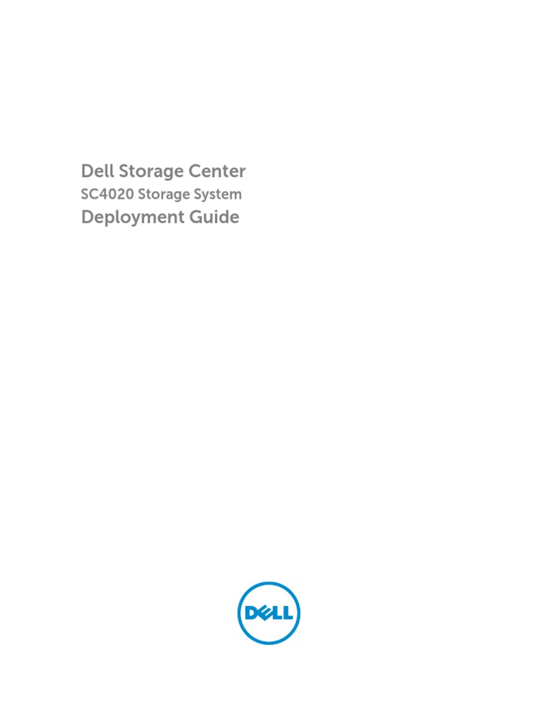 Dell Compellent Sc4020 Deploy Guide | PDF | Network Switch | Computer ...