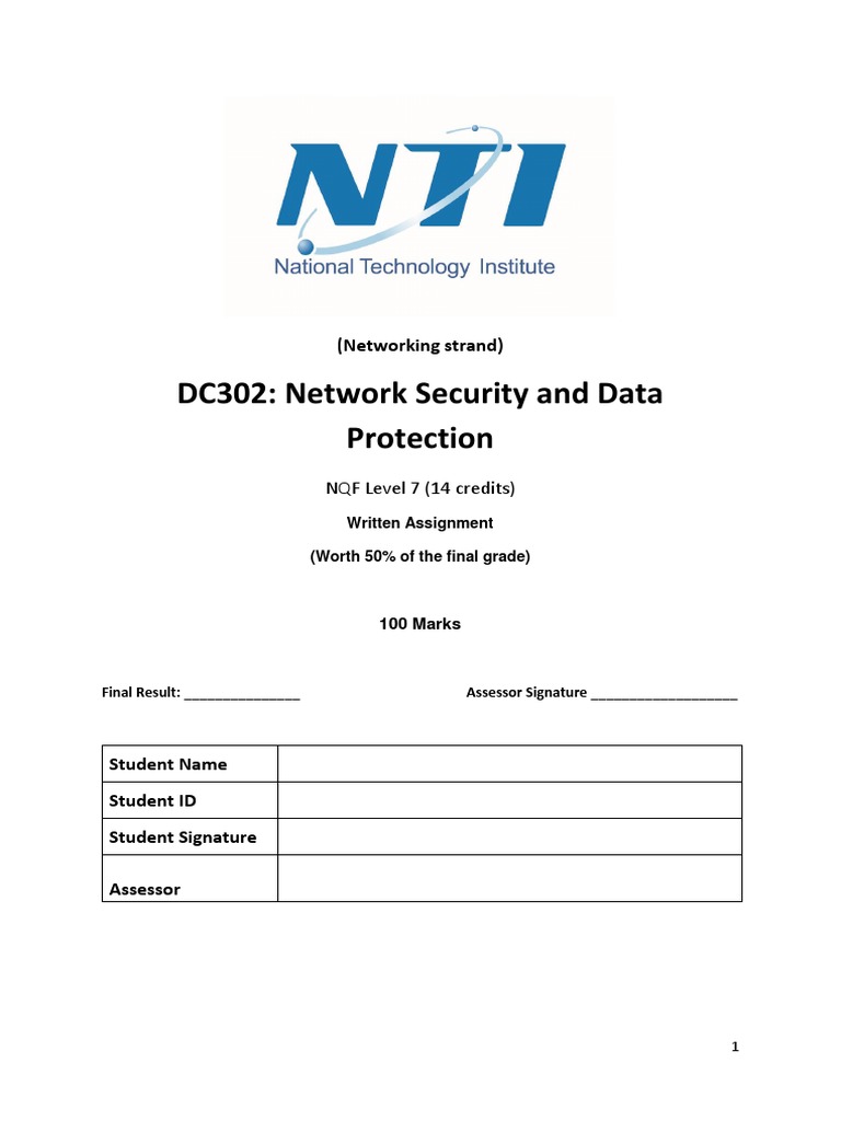 Network Security Assignment Overview | PDF | Computers