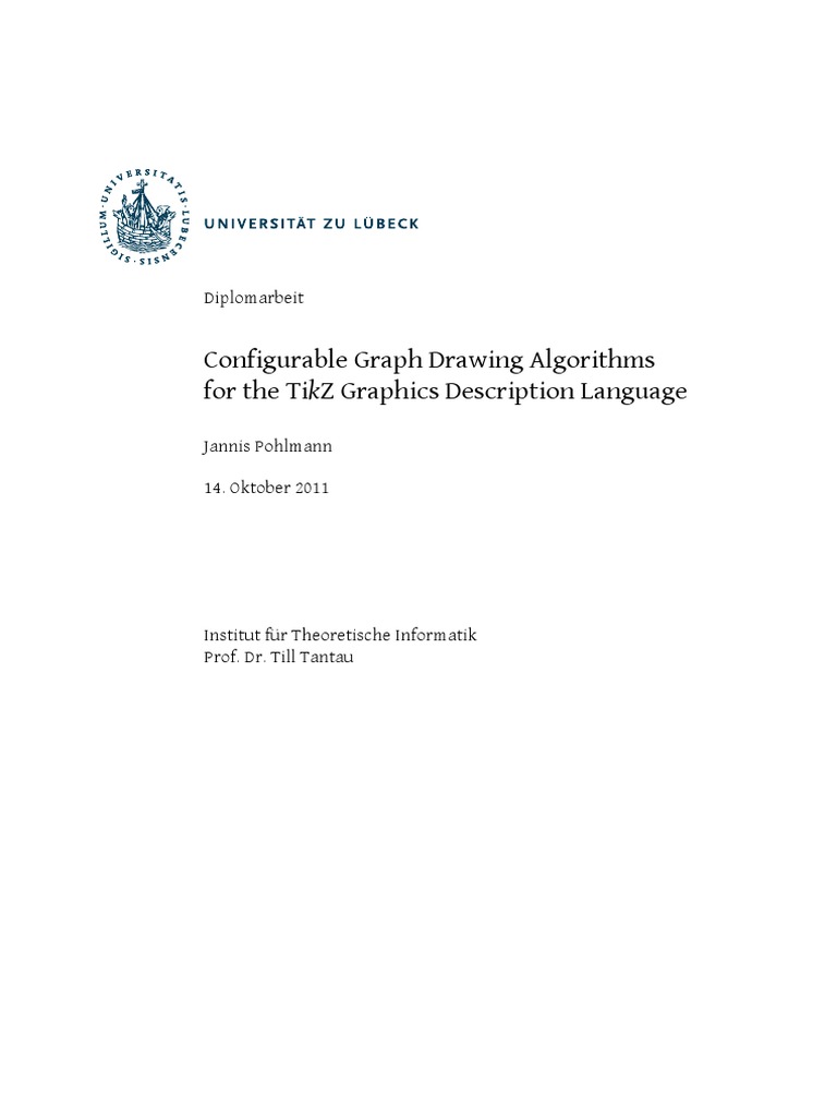 Configurable Graph Drawing Algorithms (Jannis Pohlmann, 2011) | PDF | Te X | Graph Theory