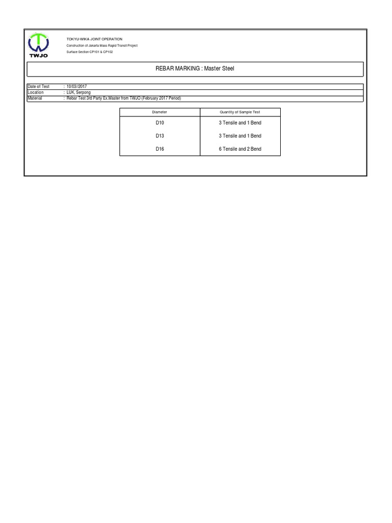 Rebar Marking | PDF